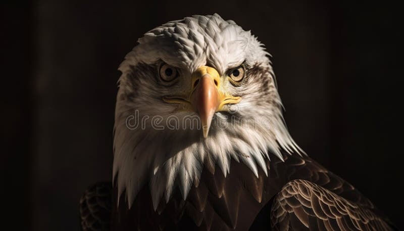 Majestic Bird of Prey Staring with Sharp Beak Generated by AI Stock ...