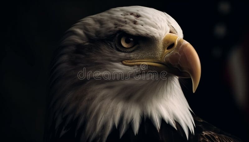 Majestic Bird of Prey Staring with Sharp Talons Generated by AI Stock ...