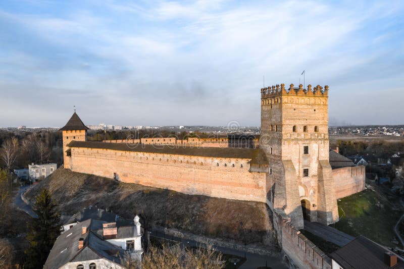 A Very Big Brick Castle Surrounded by Trees and Buildings in the ... A Very Big Brick Castle Surrounded by Trees and Buildings in the ...