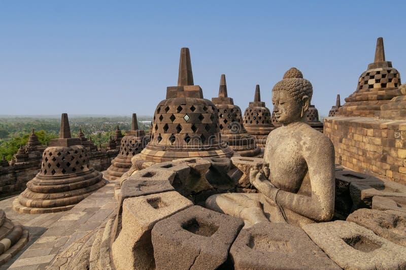The Majestic Buddha Statue from the Opened Stupa of Borobudur Temple ...