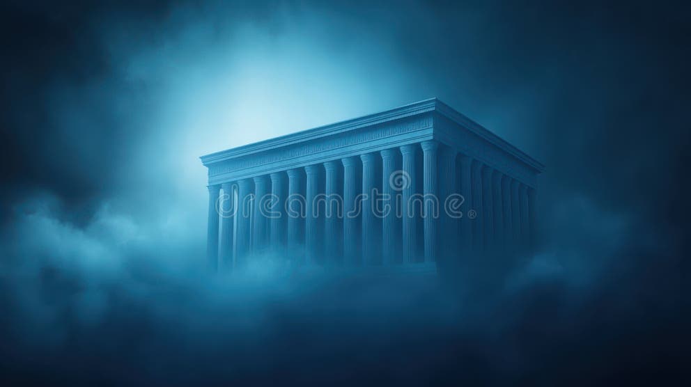 Majestic Building Piercing the Clouds, Stunning Display of ...