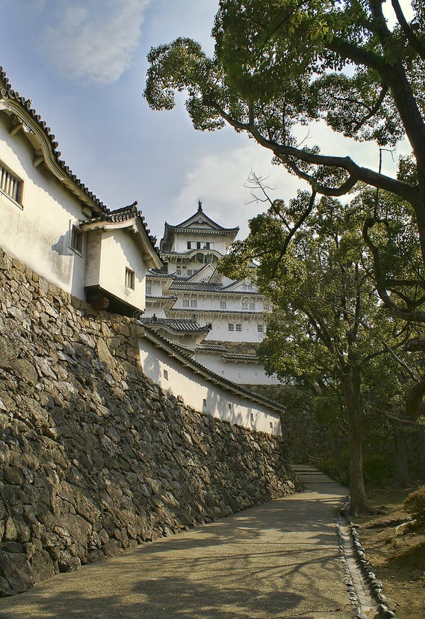 Majestic Castle of Himeji in Japan. Stock Photo - Image of emperor ...