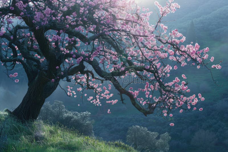 Tree Bloom Overlooking Valley Stock Photos - Free & Royalty-Free Stock ...