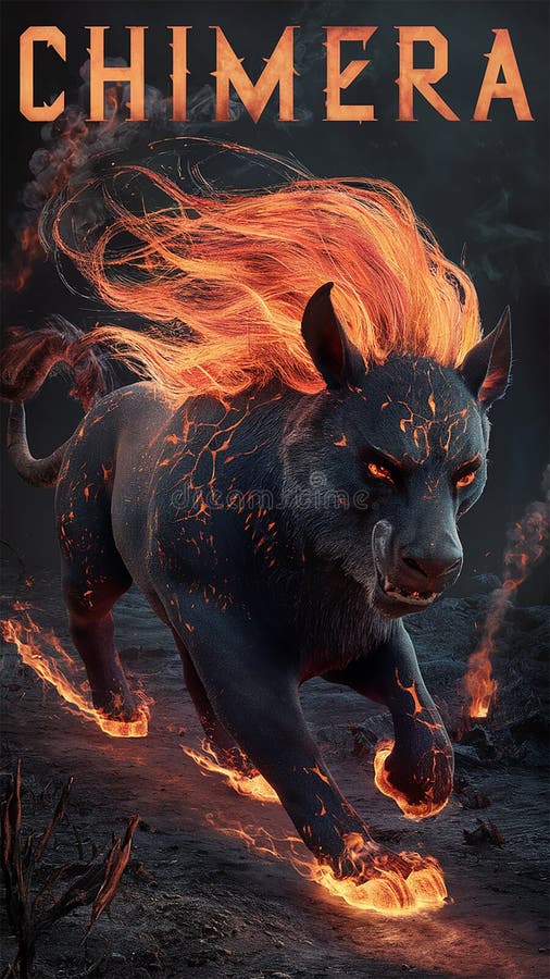 A Majestic Chimera Creature, Blending the Forms of Different Mythical ...