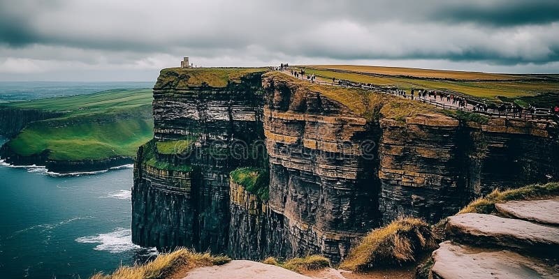 Majestic Cliffs of Moher Ireland Dramatic Coastal Landscape Ocean View ...