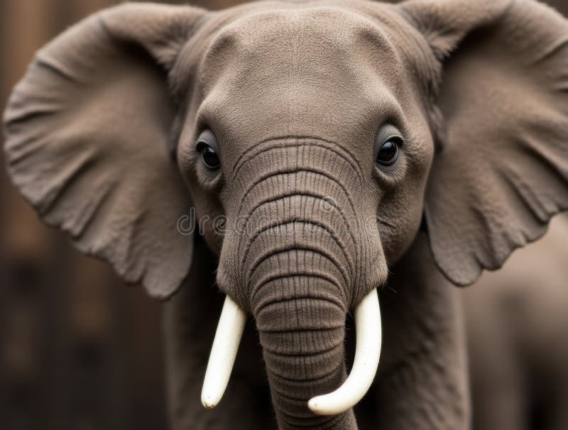 Majestic Close-Up of an Elephant with Detailed Texture and Captivating ...