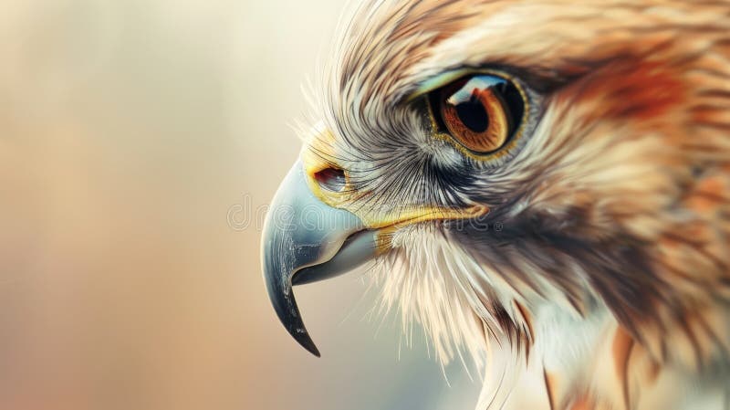 Majestic Eagle Close-Up: Intense Gaze and Sharp Beak Detail Stock Image ...
