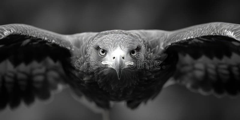 Majestic Eagle in Flight stock photo. Image of symbol - 385471404