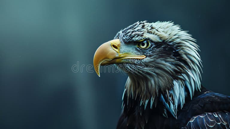 Majestic Eagle Scene for July Fourth Stock Image - Image of national ...