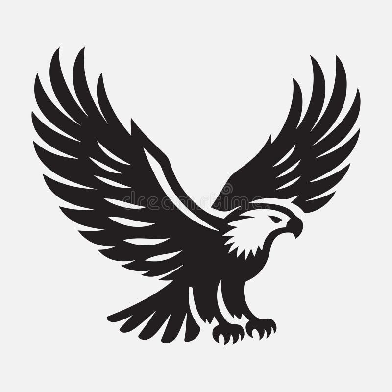 Majestic Eagle Silhouette Vector: Stunning High-Resolution Graphics for ...