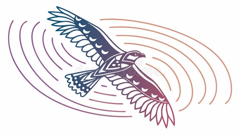 Majestic Eagle Soaring Above a Target, Symbolizing Focus, Vector Design ...