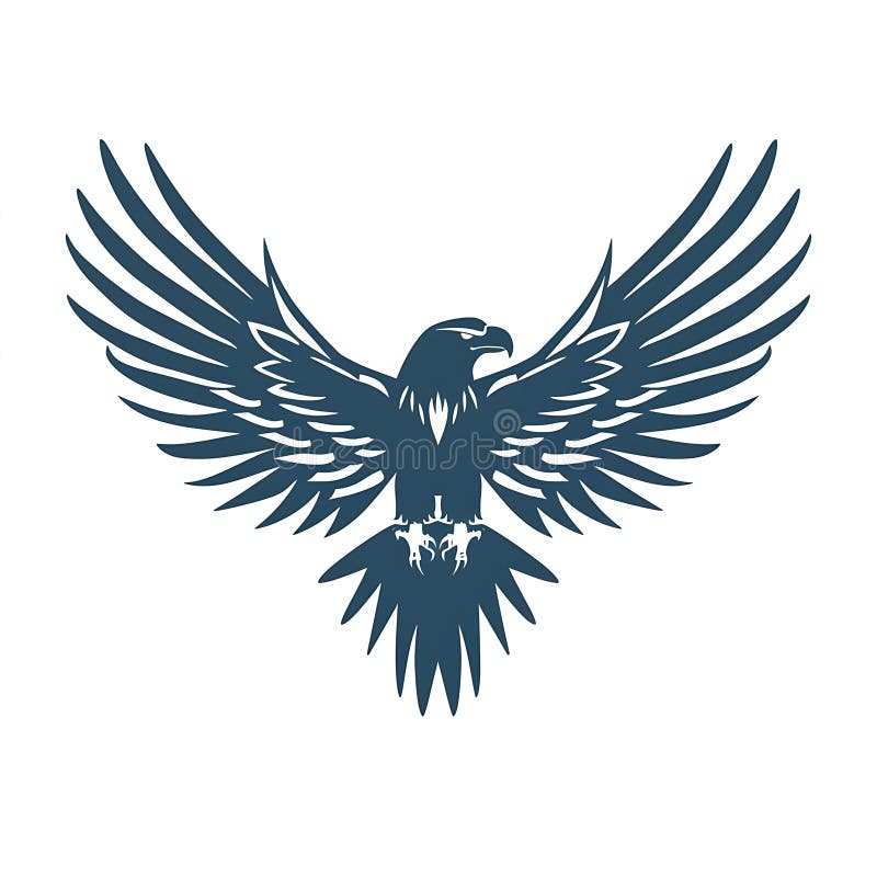 Majestic Eagle with Spread Wings Stock Vector - Illustration of vector ...
