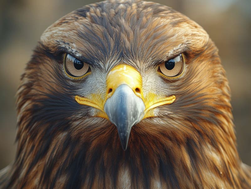 Majestic Eagle Spreading Its Powerful Wings Stock Illustration ...