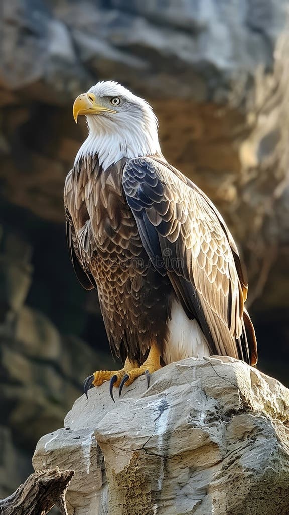 Majestic Eagle Symbolizing Strength and Vigilance Stock Illustration ...