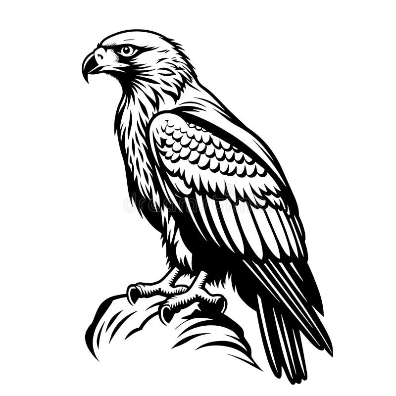 Linework Eagle Stock Illustrations – 220 Linework Eagle Stock ...