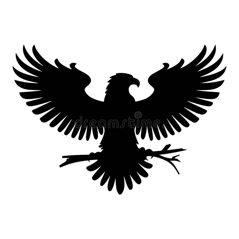 Majestic Eagle Vector Illustration on a White Background Stock ...