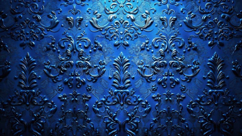 Majestic Elegance. Royal Blue Background with Elegant Design Elements ...