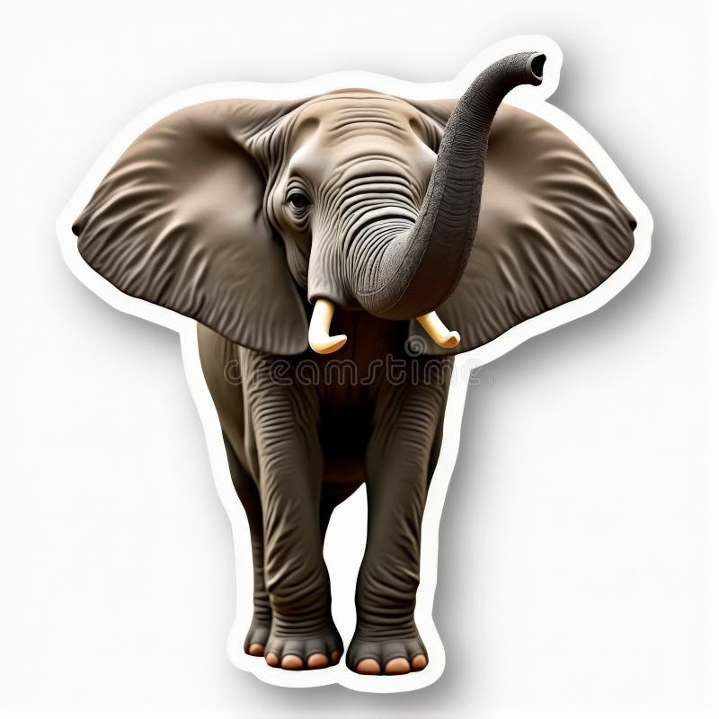 Majestic Elephant Sticker Design for Creative Projects Stock Photo ...