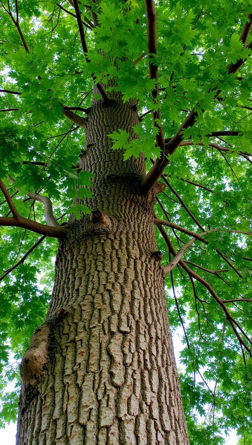 Majestic Elm Tree with Broad Crown Textured Bark and Dense Canopy for ...