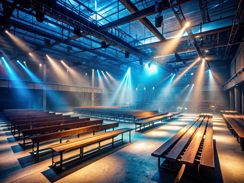 Majestic Empty Concert Hall Awaits Its Next Performance WideAngle View ...