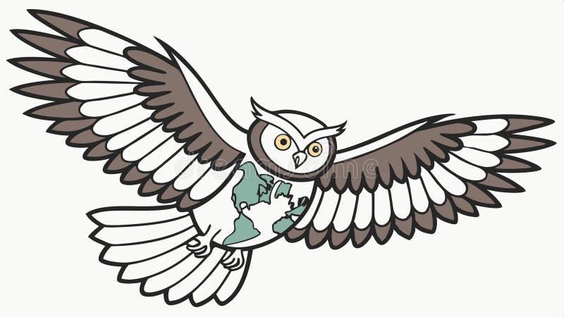 Majestic Flying Eagle or Hawk, Powerful Bird of Prey in Flight Art ...