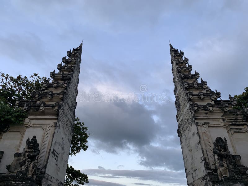 A majestic gate stock image. Image of gate, balinese - 261711321