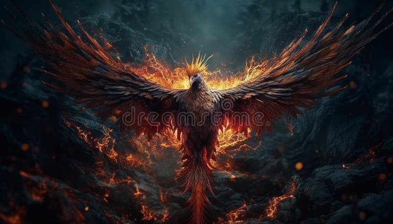 The Majestic Hawk Spreads Wings in Mid Air, Symbolizing Freedom ...