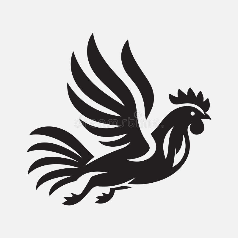 Majestic Hen in Flight: Captivating Silhouette Against the Sky Stock ...