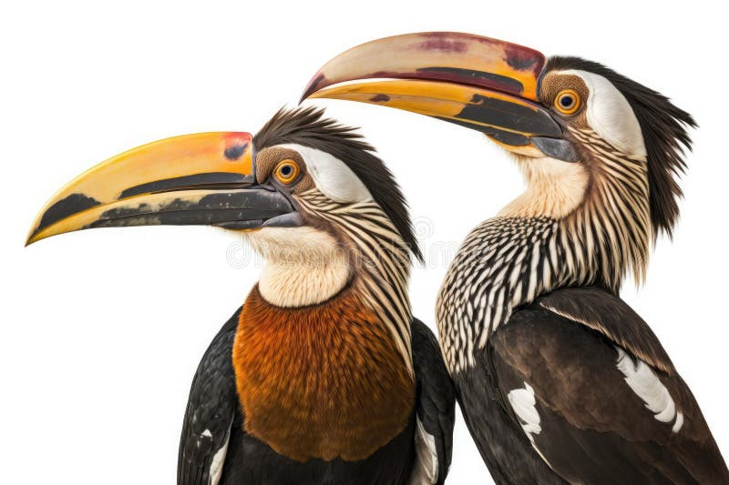 Majestic Hornbill Couples in High Resolution for Posters and Web. Stock ...