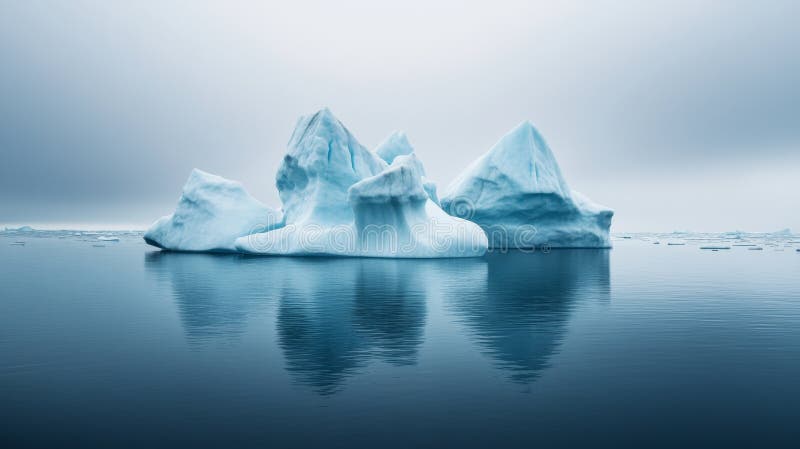 Majestic Iceberg Cluster Reflections of Unity and Resilience in the ...