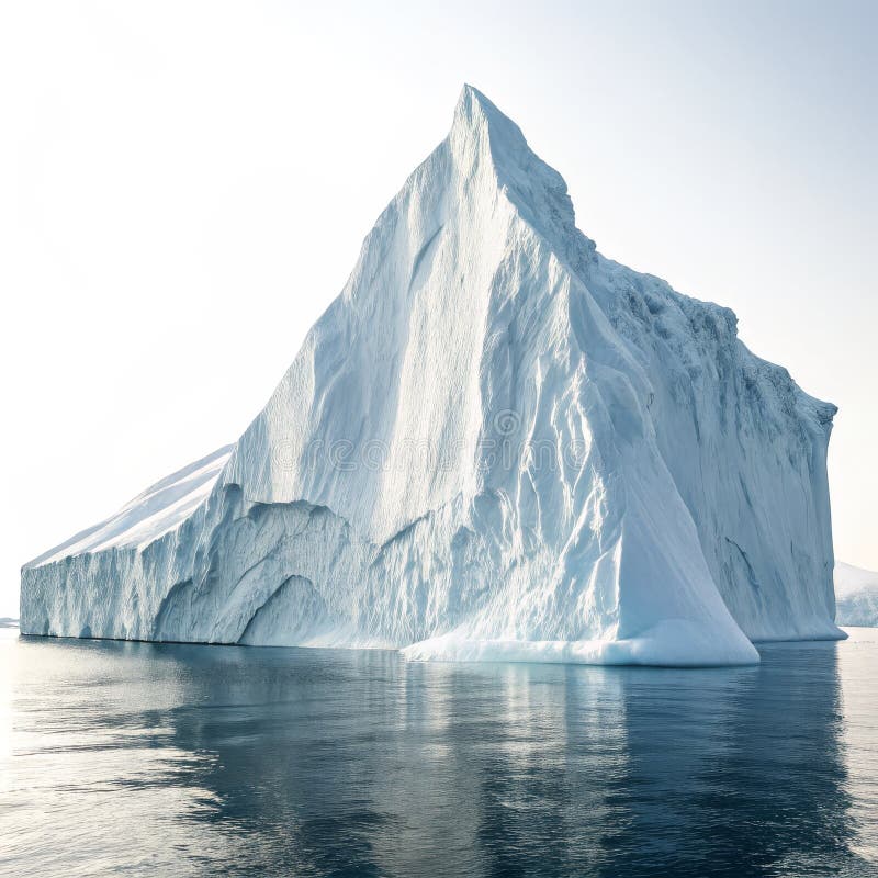 Majestic Iceberg Reflection, Arctic ,glacier Stock Illustration ...