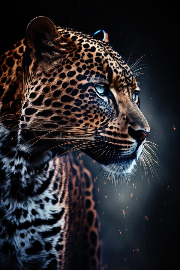 Majestic Jaguar In Captivating Detail A Stunning Portrait In Detailed Lighting Generative Ai