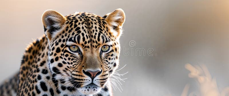 Majestic Leopard Powerful Predator Wild Cat Beauty. Stock Image - Image ...