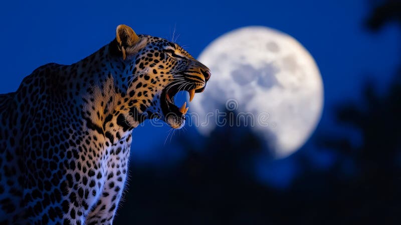 Nocturnal Beast Under Full Moon Stock Photos - Free & Royalty-Free Stock Photos from Dreamstime