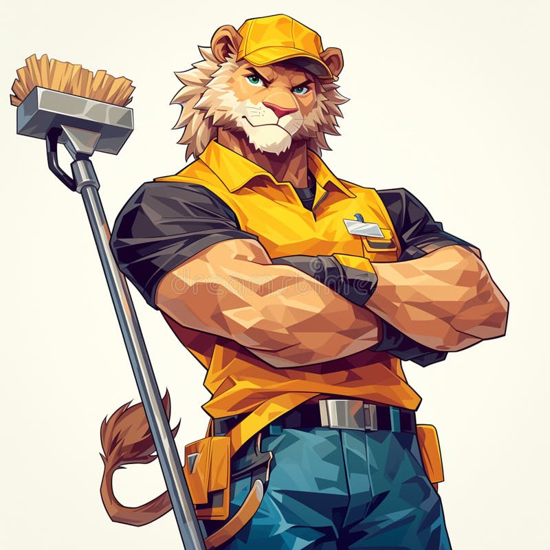 Lion Cleaning Stock Illustrations – 141 Lion Cleaning Stock ...