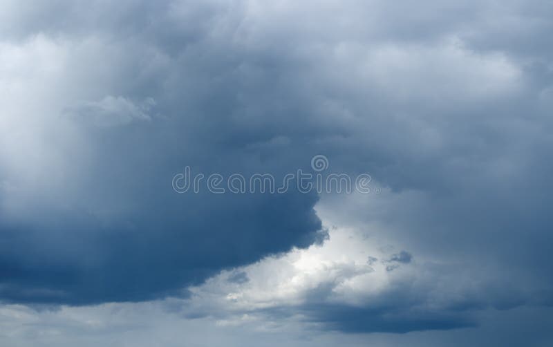 Majestic Low Rain Clouds with Sunlight Over Horizon. Stormy Sky.. Stock ...