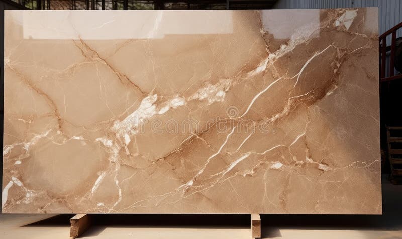 A Majestic Marble Slab Gracing a Sturdy Tabletop Stock Image - Image of ...