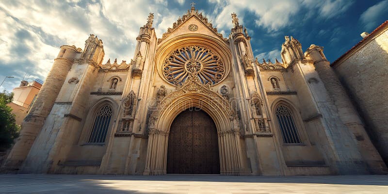 Majestic Medieval Gate AweInspiring Architecture Stock Illustration ...