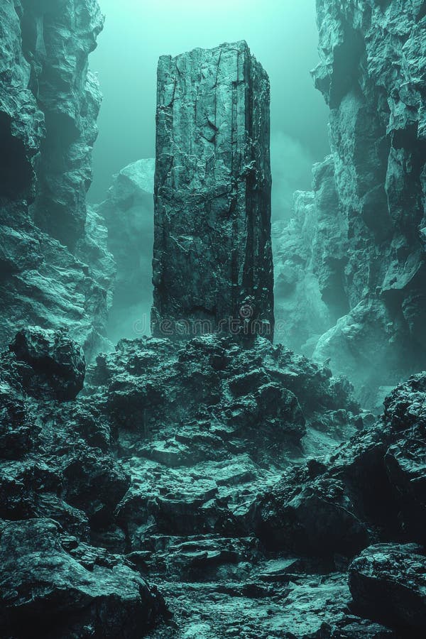 Majestic Monolithic Rock Structure Surrounded by Rugged Geological ...