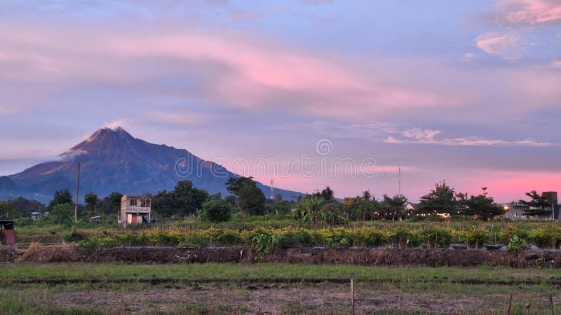 The Majestic of Mount Semeru Behind the Caldera Stock Image - Image of ...