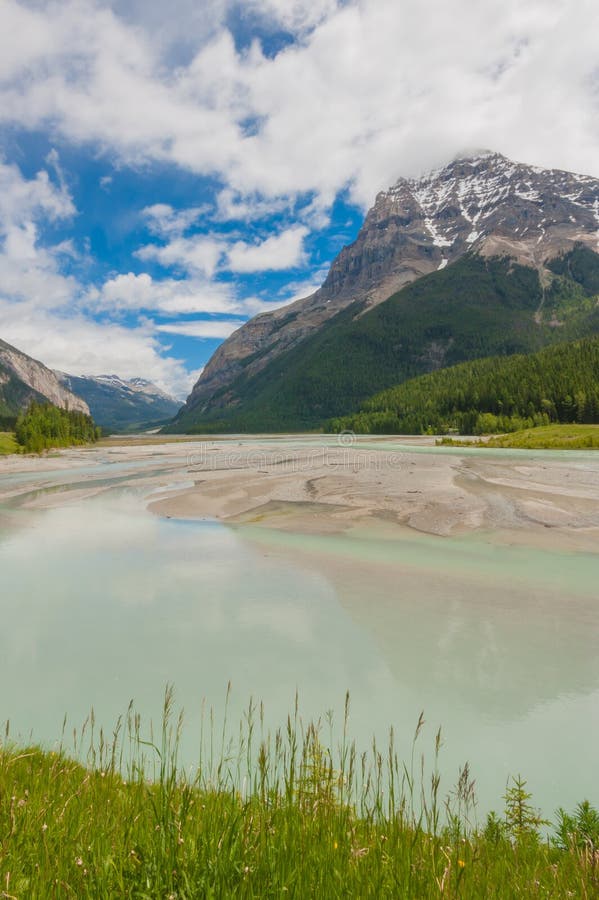 Majestic Mount Stephen Landscape Stock Image - Image of stephen, horse ...