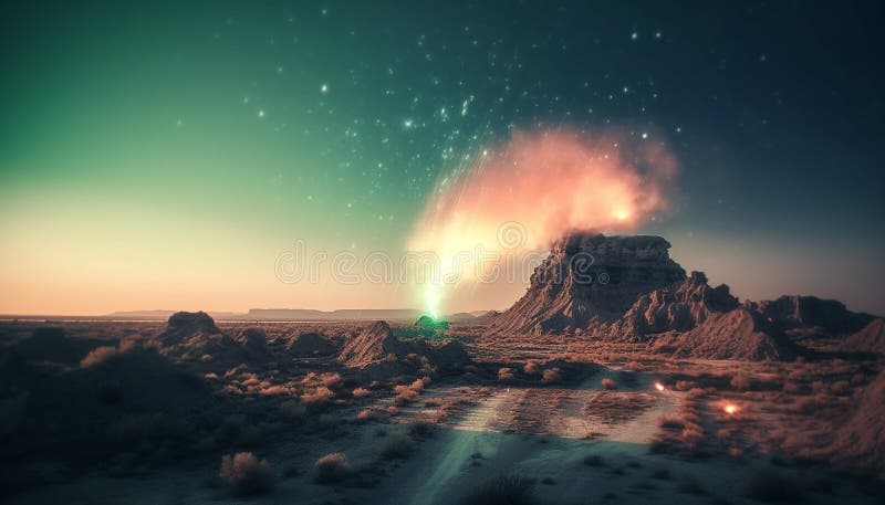 Majestic Mountain Peak Meets Exploding Milky Way in Natural Phenomenon ...