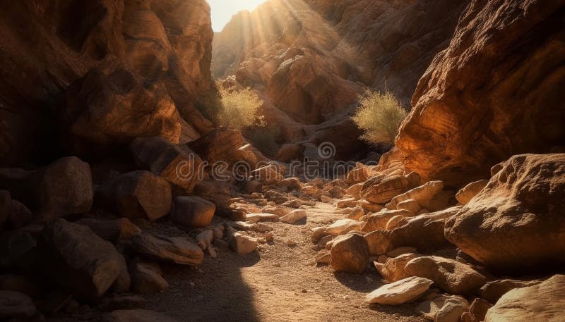 Majestic Mountain Range, Eroded Cliffs, Tranquil Ravine, Extreme ...