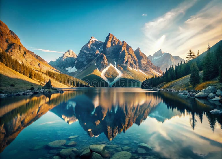 Majestic Mountain Range a Visual Representation of a Robust Database ...