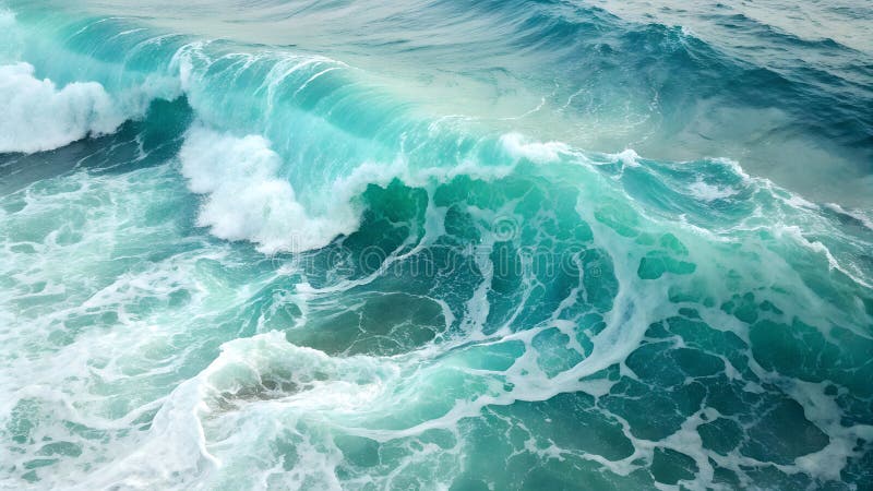 Majestic Ocean Waves and the Power of Nature Stock Image - Image of ...