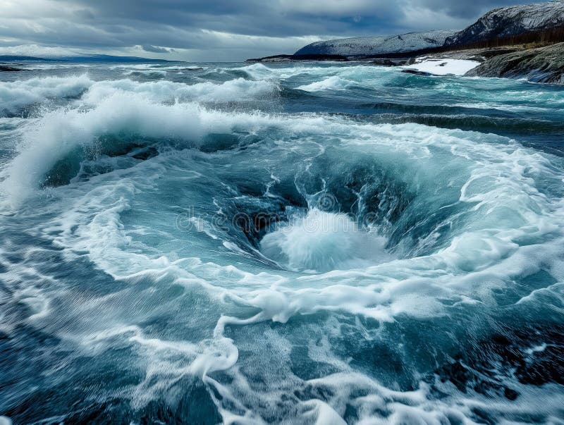 Majestic Ocean Whirlpool stock photo. Image of aquatic - 309732696
