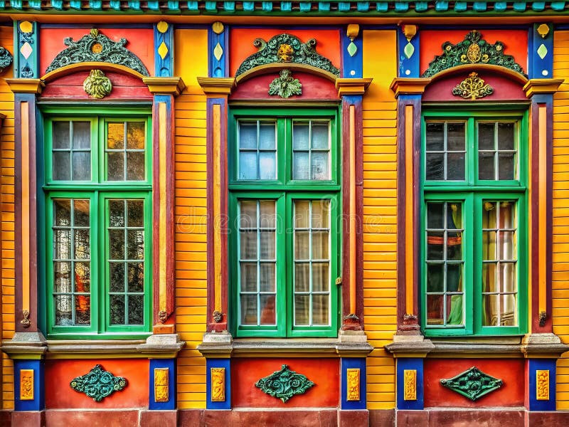 Majestic Old Building Windows a Glimpse into Architectural History and ...