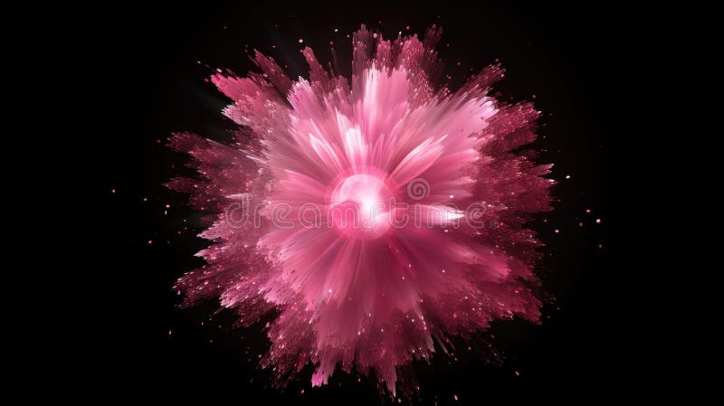 Majestic Pink Nebula Explosion in Space Stock Image - Image of artistic ...