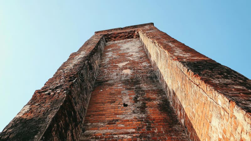 Majestic Red Brick Tower Reaching for the Sky Architectural Heritage in ...