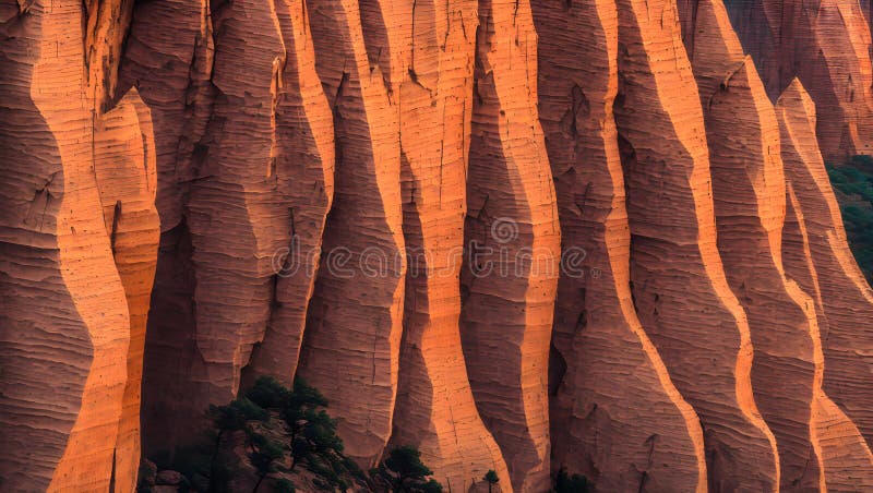 Majestic Sandstone Cliff. Nature Reserve with Dramatic Sandstone ...